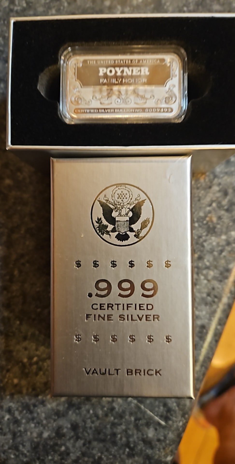 Personalized Silver Bars - Lincoln Treasury