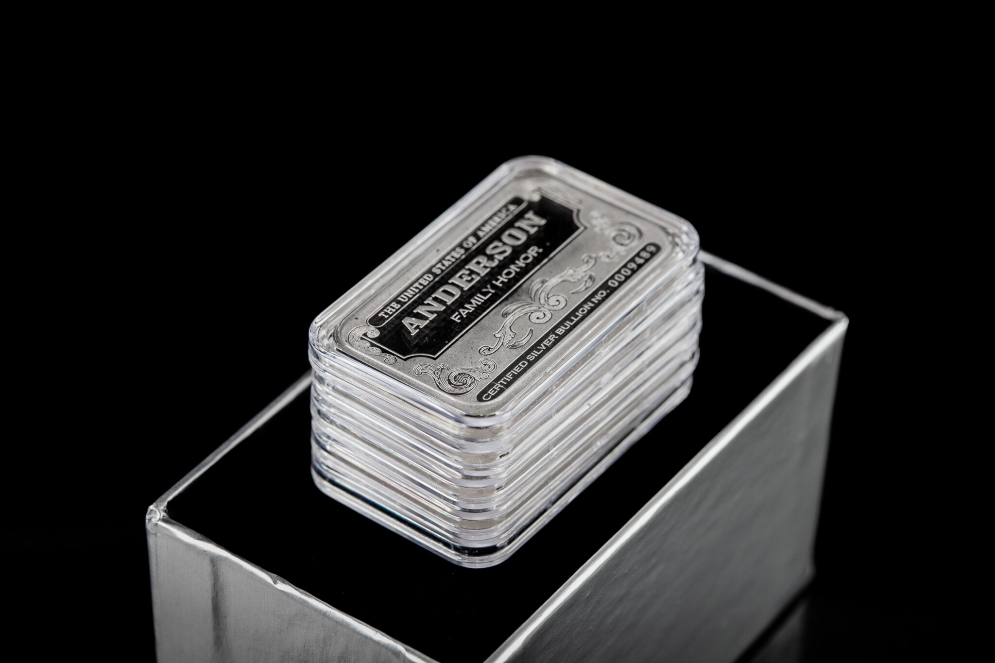 Personalized Silver Bars - Lincoln Treasury
