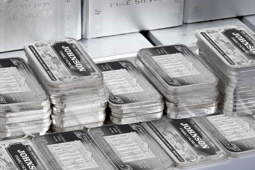 Personalized Silver Bars - Lincoln Treasury