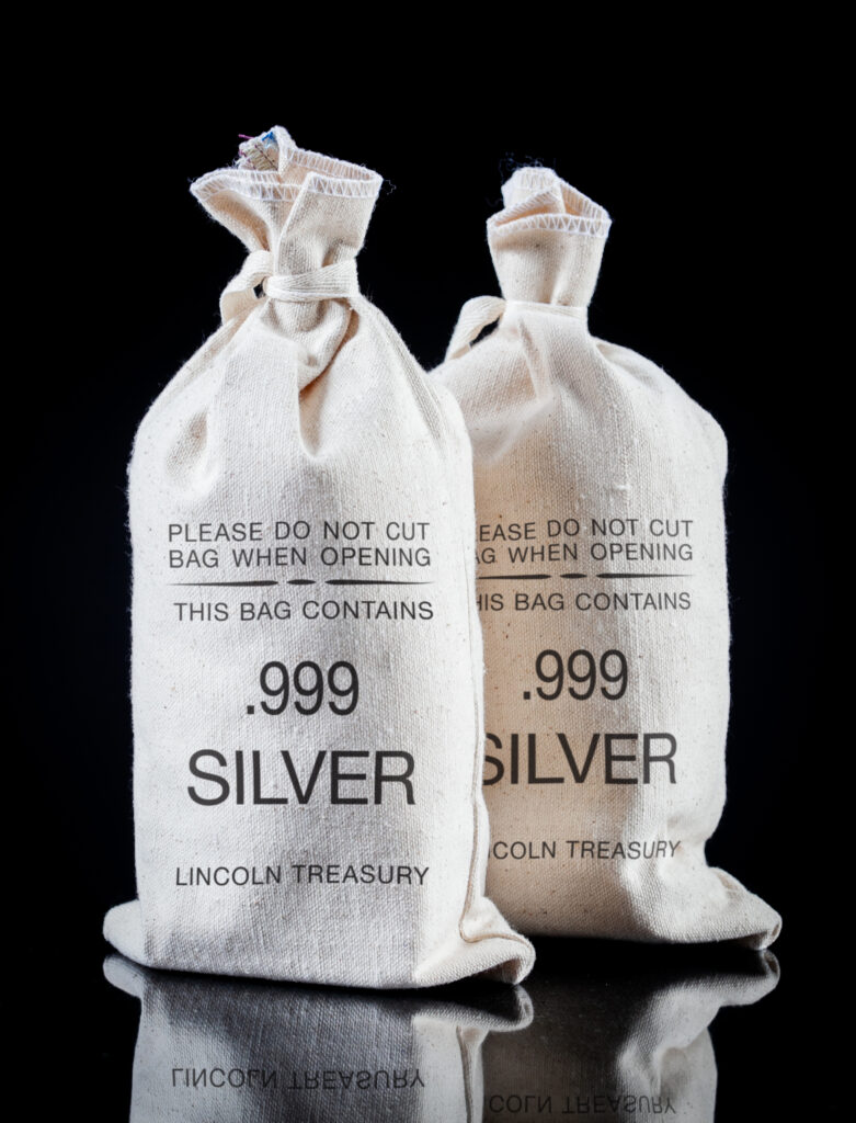 State Silver Bar Vault Bags - Lincoln Treasury