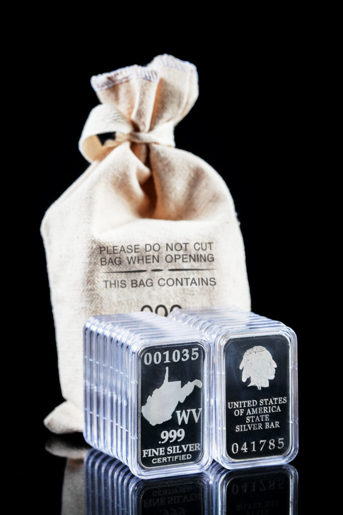 State Silver Bar Vault Bags - Lincoln Treasury