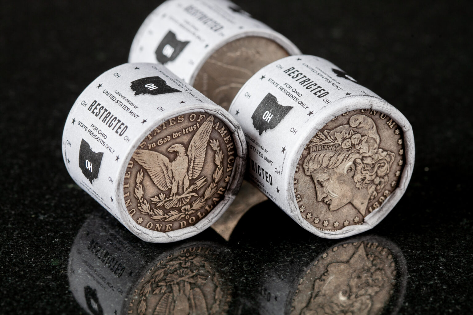 State Morgan Silver Dollars Rolls - Lincoln Treasury