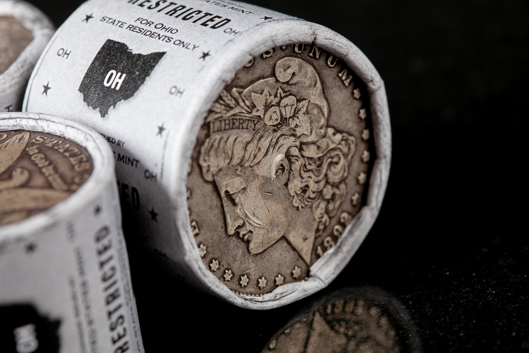 State Morgan Silver Dollars Rolls - Lincoln Treasury