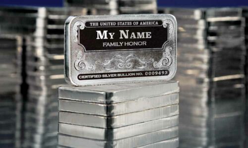 Personalized Silver Bars - Lincoln Treasury