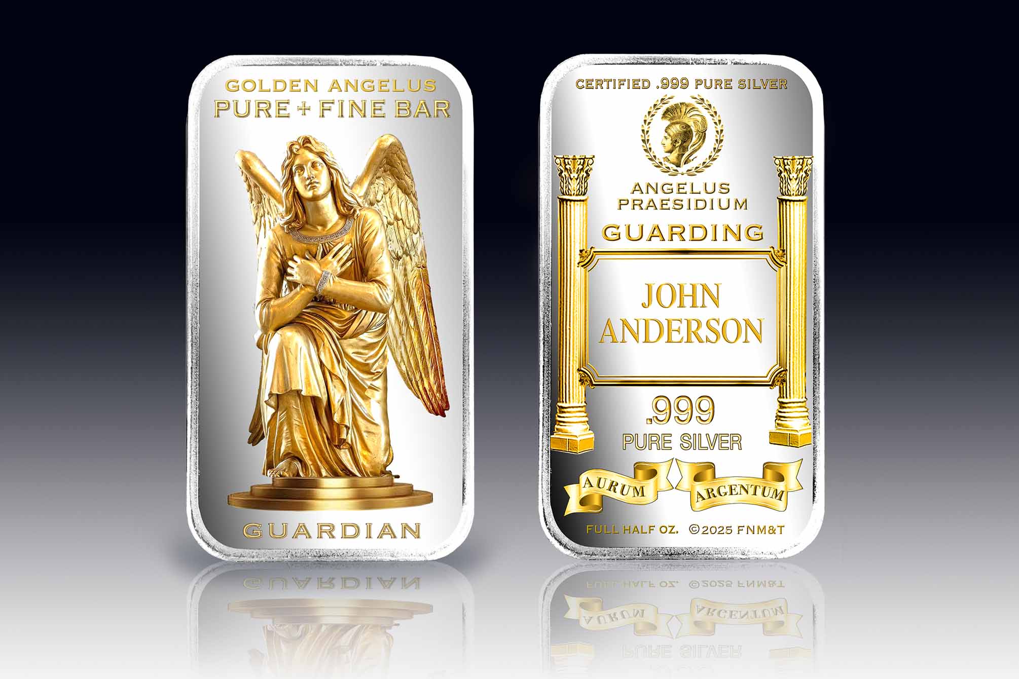 Guardian Angel Silver Bars - Lincoln Treasury