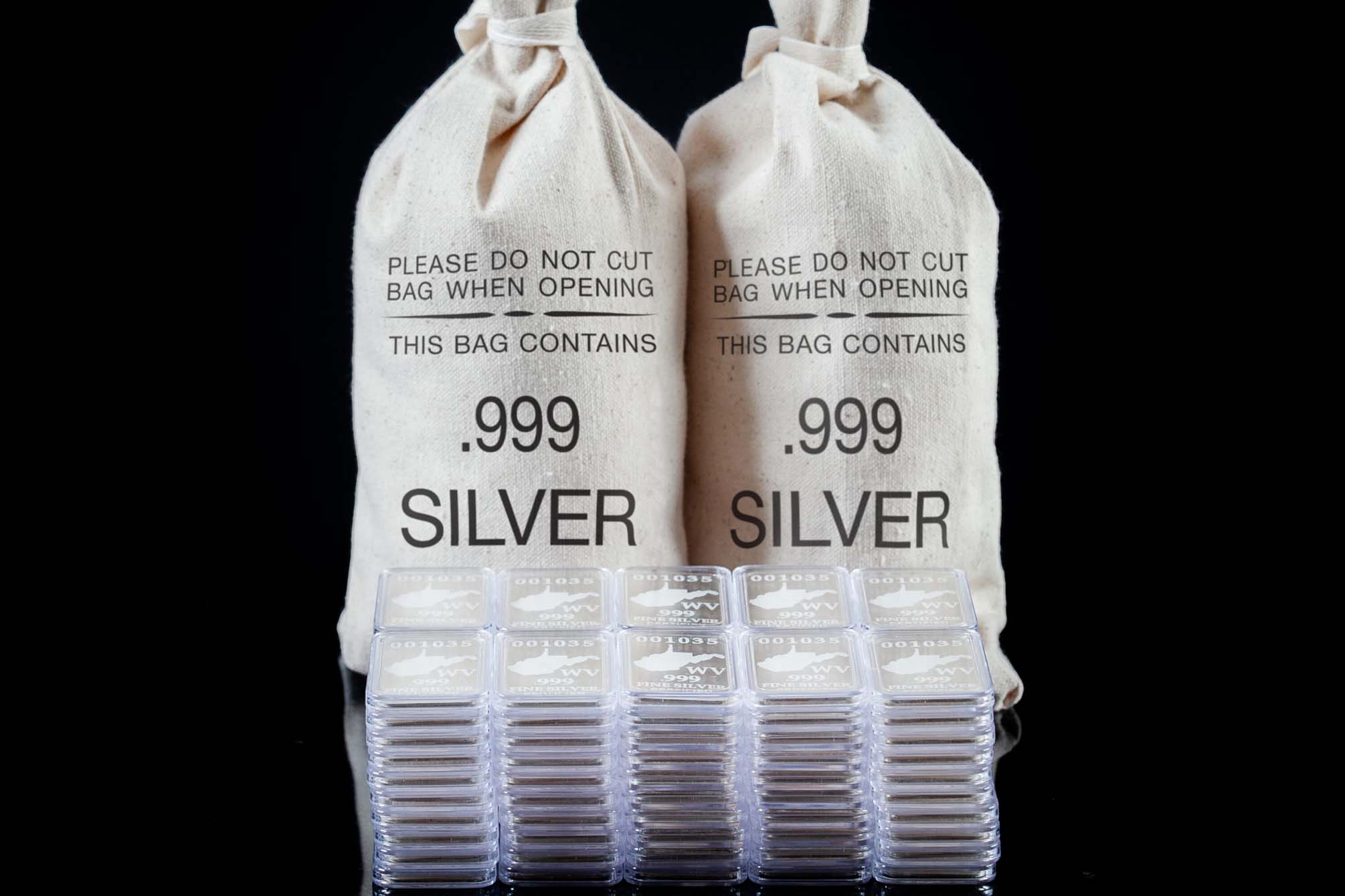 State Silver Bar Vault Bags - Lincoln Treasury