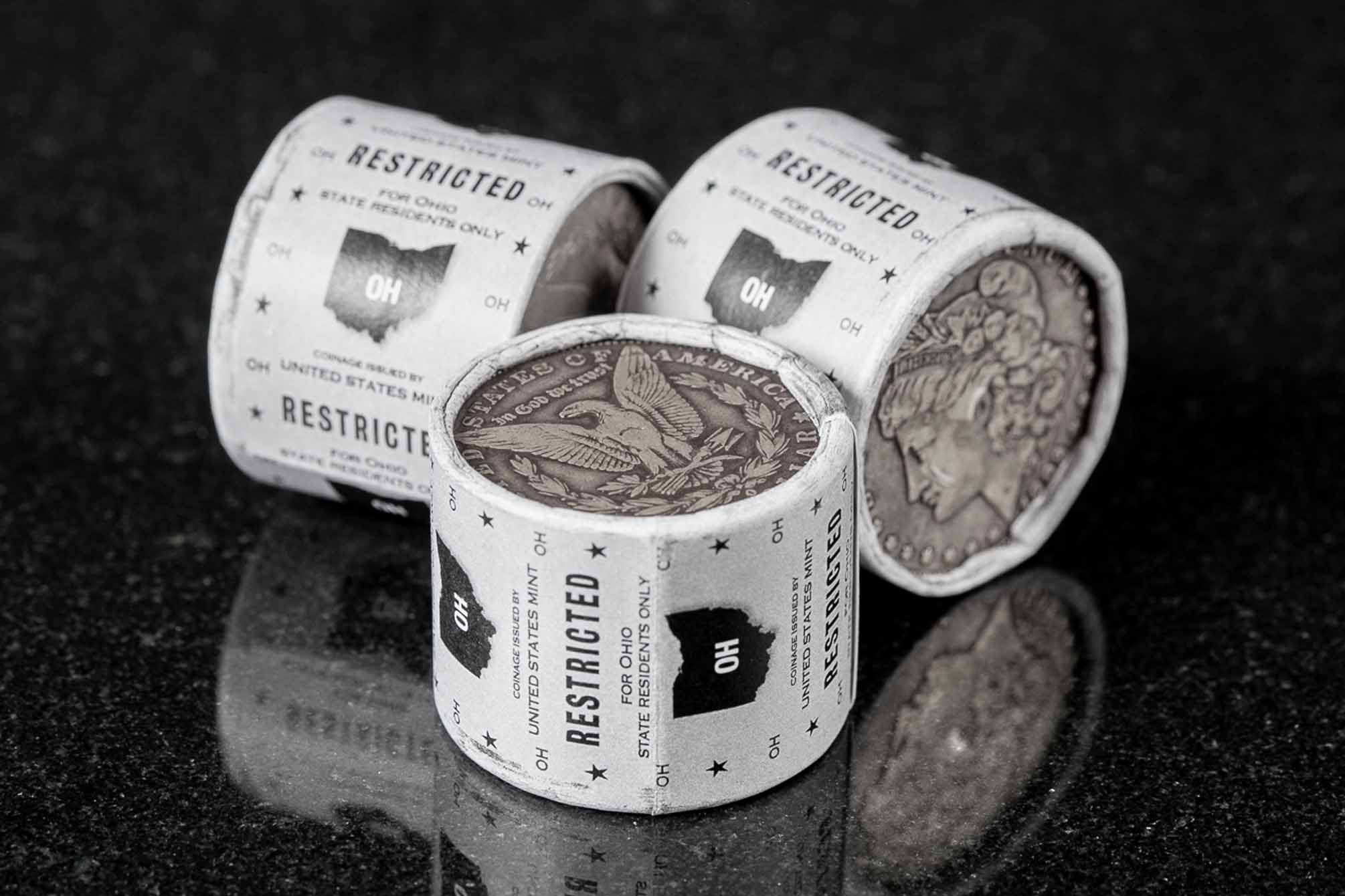 State Morgan Silver Dollars Rolls - Lincoln Treasury