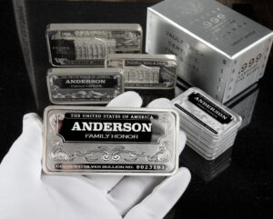 Personalized Surname Silver Bars Collection - Lincoln Treasury