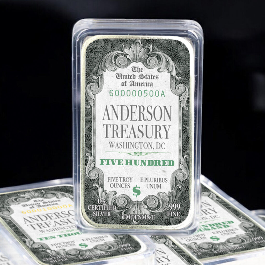 High Denomination Silver Bars - Lincoln Treasury