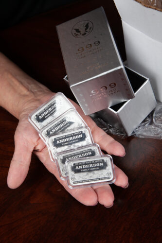 Personalized Surname Silver Bars - Lincoln Treasury
